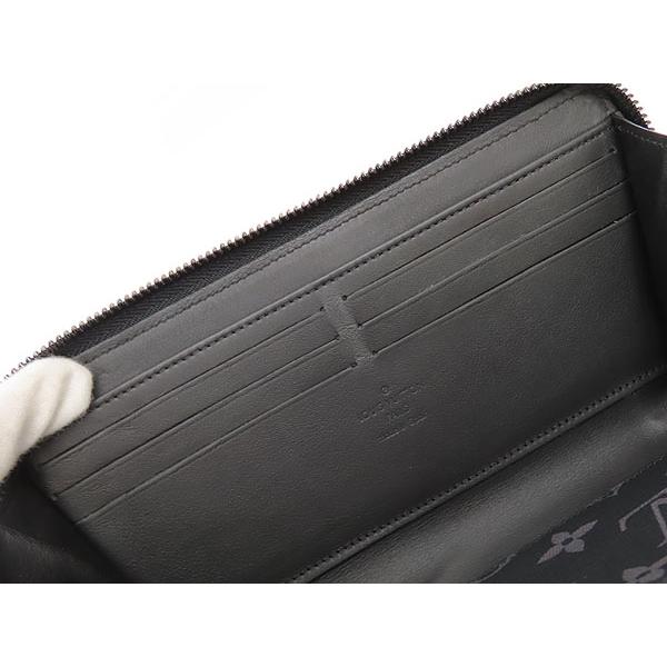 外超美品 ルイヴィトン モノグラム エクリプス トランク ジッピーウォレット ラウンドファスナー長財布 ブラック M80558 :19224 ...