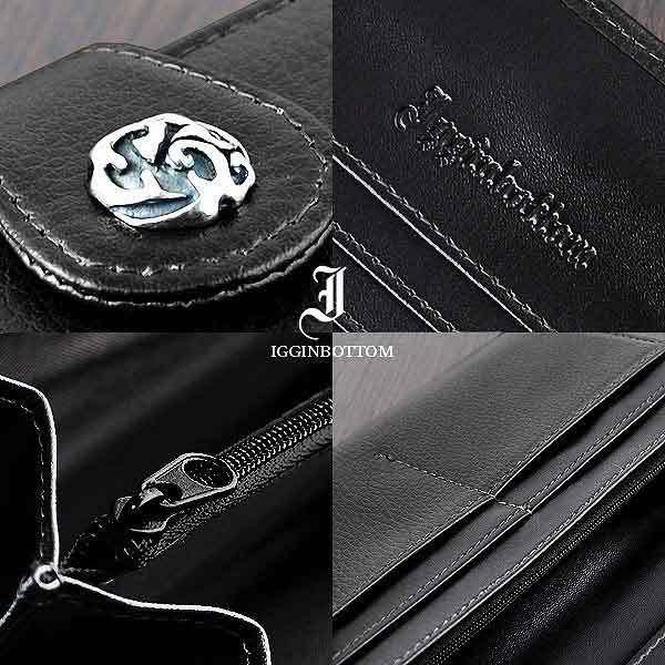 長財布 二つ折り イギンボトム Igginbottom 牛革 牛皮 レザー 本革 本皮 送料無料 2色展開(ブラック,ブラウン) IG-0617 :ig-0617:財布・小物専門店 ブランド ...