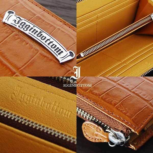 長財布 L字ファスナー Igginbottom イギンボトム キャメル クロコ型押し 牛革 牛皮 レザー 本革 本皮 メンズ レディース 送料無料 IG-3003 : 財布・小物専門店 ...