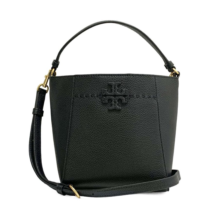 TORY BURCH（トリーバーチ） 全品500円OFFクーポン☆12/31まで☆ 74956 001 MCGRAW SMALL BUCKET ...