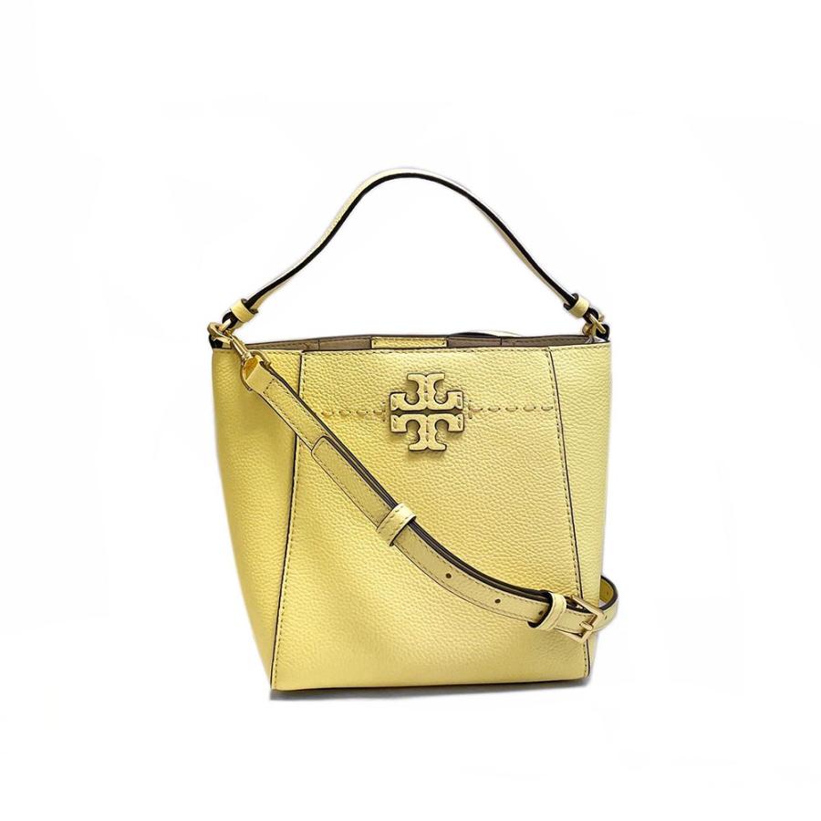 TORY BURCH 全品5%OFFクーポン☆31日迄☆トリーバーチ 74956 701 スモール バケットバッグ VINTAGE LEMON ...