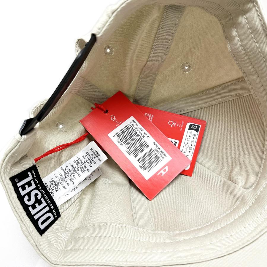 DIESEL 全品5％OFFクーポン☆16日迄☆ディーゼル A09037 0JLAZ 1AB Corry-Jacq Cappello ロゴキャップ 帽子 ベージュ : ブランドの郷 - 通販 ...
