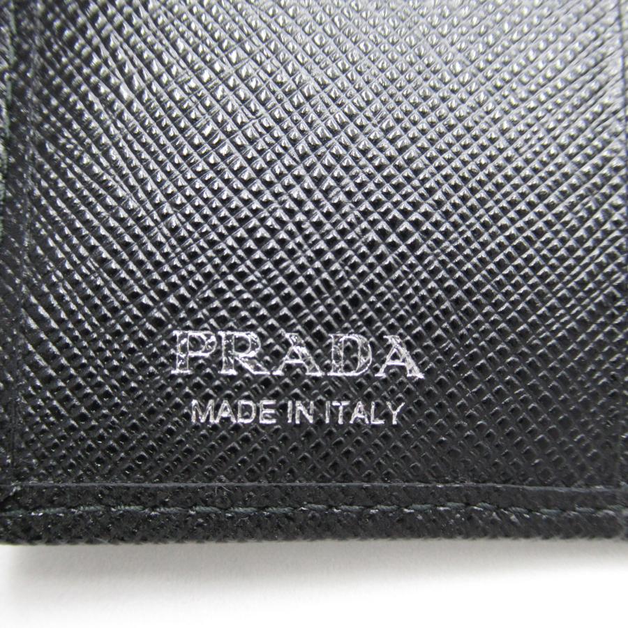PRADA プラダ 二つ折り財布 PORTAF.VERTI.PICCOLO ブラック系 PRADA プラダ 二つ折り財布 PORTAF.VERTI.PICCOLO ブラック系