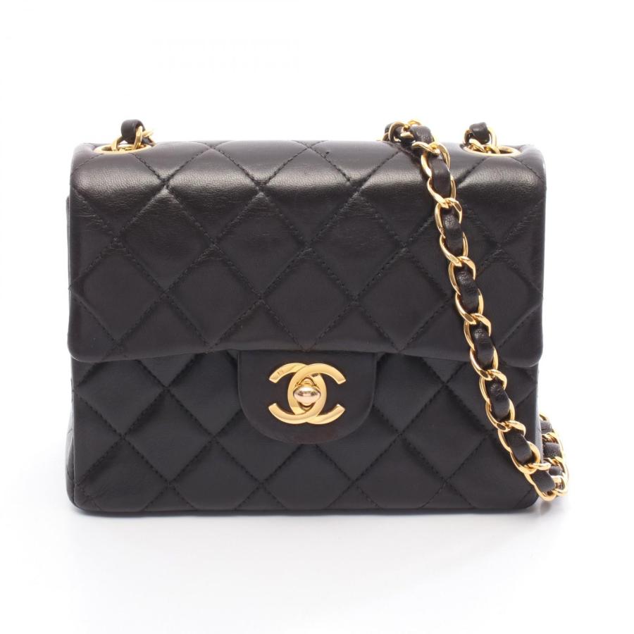 シャネル CHANEL ミニマトラッセ ショルダーバッグ バッグ ラムスキン（羊革） レディース ブラック系 A35200 【中古】 CHANEL（シャネル） ミニマトラッセ ブランドオフ ラムスキン（羊革