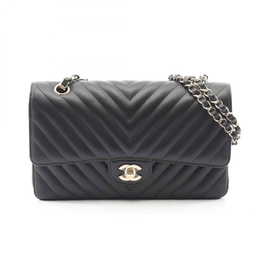 CHANEL（シャネル） シェブロン Vステッチ Wフラップ ブランドオフ