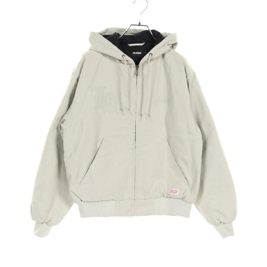 エクストララージ EMBOSSED OLD ENGLISH HOODED WORK JACKET ブランドオフ XLARGE その他 ブルゾン ...