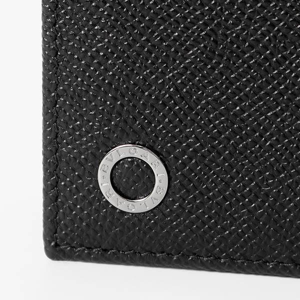 BVLGARI 《P6倍_9日10:59迄》ブルガリ 長財布 メンズ ブルガリ・ブルガリ マン レザー ブラック ブルー 288256 BLK ...