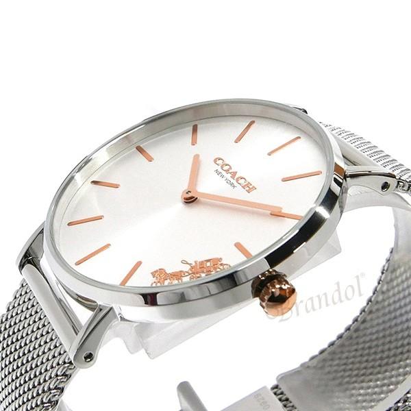 COACH コーチ レディース腕時計 Perry ペリー 馬車モチーフ 36mm シルバー 14503124 : Brandol Style ...