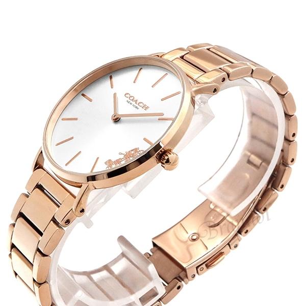 COACH 《P10倍_1日23:59迄》コーチ レディース 腕時計 Perry ペリー 馬車モチーフ 36mm シルバー ローズゴールド ...