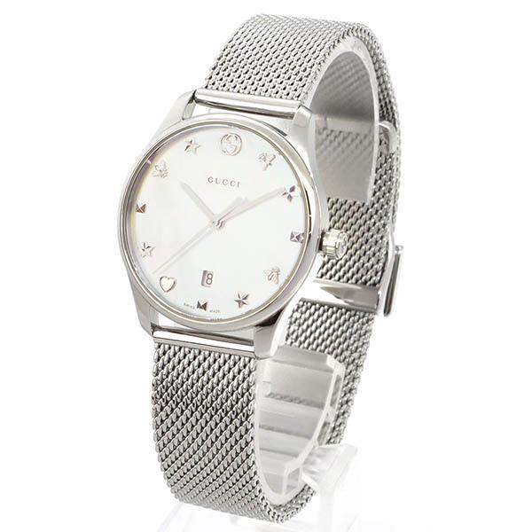 GUCCI グッチ 腕時計 レディース Gタイムレス G-Timeless 29mm ホワイトシェル シルバー YA126583【P5倍_21 ...