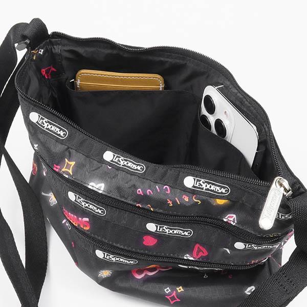 LeSportsac 《3%OFFクーポン対象》レスポートサック ショルダーバッグ レディース QUINN BAG ネオン風 ロゴ ブラック系 3352 E481 : Brandol ...