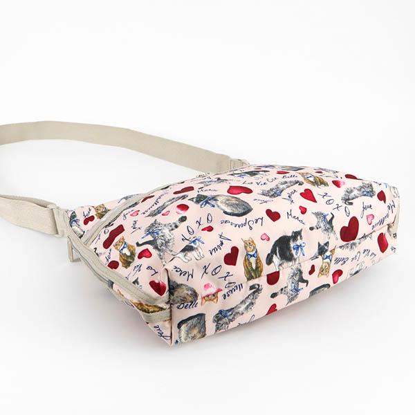 LeSportsac レスポートサック ショルダーバッグ レディース LARGE HOBO キャット柄 猫 ライトピンク ベージュ 3710 E479 : Brandol Style - 通販 ...