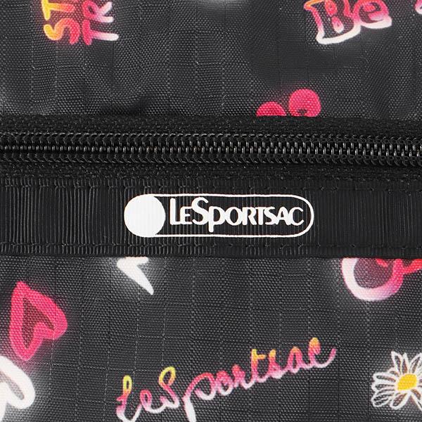 LeSportsac 《P10倍_5日23:59迄》レスポートサック ポーチ レディース COSMETIC CLUTCH ネオン風 ロゴ ブラック系 7105 E481 : Brandol ...