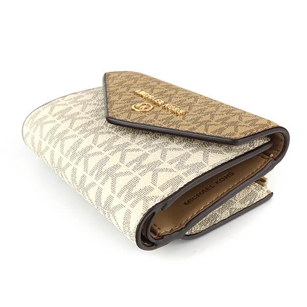 MICHAEL KORS マイケルコース 三つ折り財布 レディース MKシグネチャー ベージュ アイボリー 34S1GT9E6B 170【5%OFFクーポン】 : Brandol Style ...