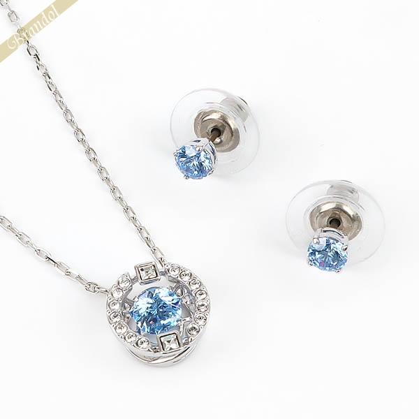 SWAROVSKI スワロフスキー Swarovski ネックレス ピアス セットSparkling Dance ラウンドカット ペンダント ...