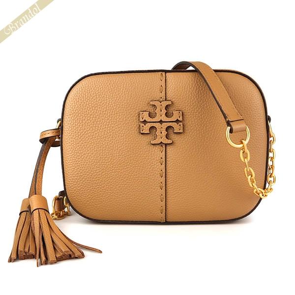 TORY BURCH トリーバーチ ショルダーバッグ レディース マックグロー カメラバッグ ライトブラウン 64447 227 ...