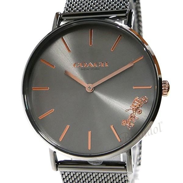 コーチ 腕時計 COACH レディース Perry ペリー 36mm ガンメタリックグレー×ローズゴールド 14503127 : co ...