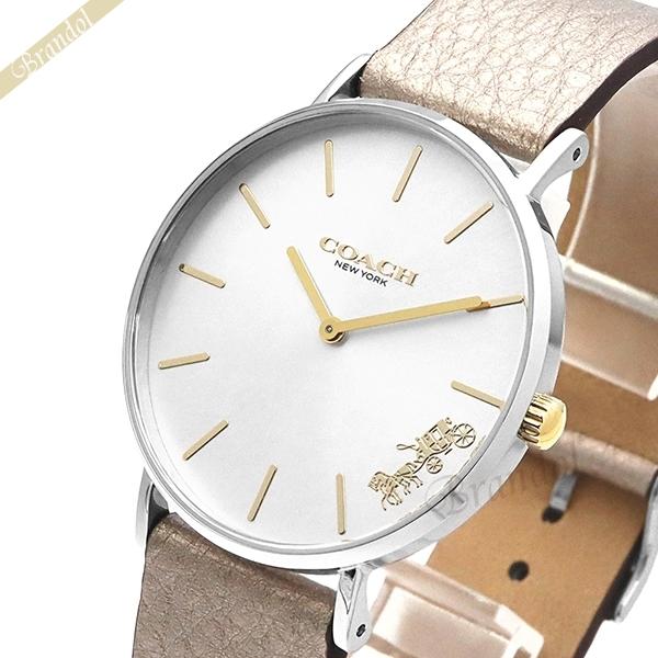 COACH コーチ 腕時計 レディース Perry ペリー 馬車モチーフ 36mm シルバー ライトゴールド 14503157【クーポン配布中 ...