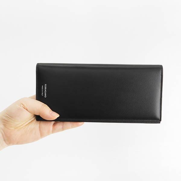 FERRAGAMO フェラガモ 長財布 Ferragamo レザー ブラック メンズ FERRAGAMO フェラガモ 長財布 Ferragamo レザー ブラック メンズ