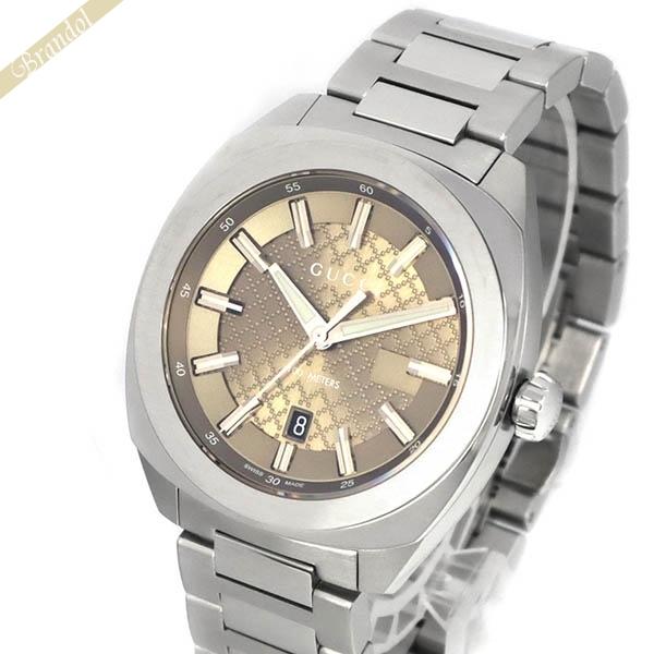 GUCCI グッチ 腕時計 メンズ GG2570 40mm ブラウン×シルバー YA142315【P5倍_15日迄】 : Brandol ...