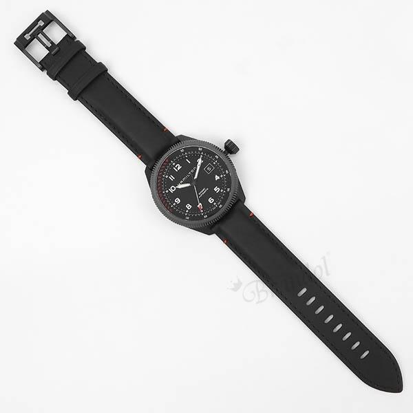 HAMILTON（ハミルトン） 《クーポン》ハミルトン メンズ腕時計 カーキ アビエーション テイクオフ 42mm 自動巻き ブラック ...