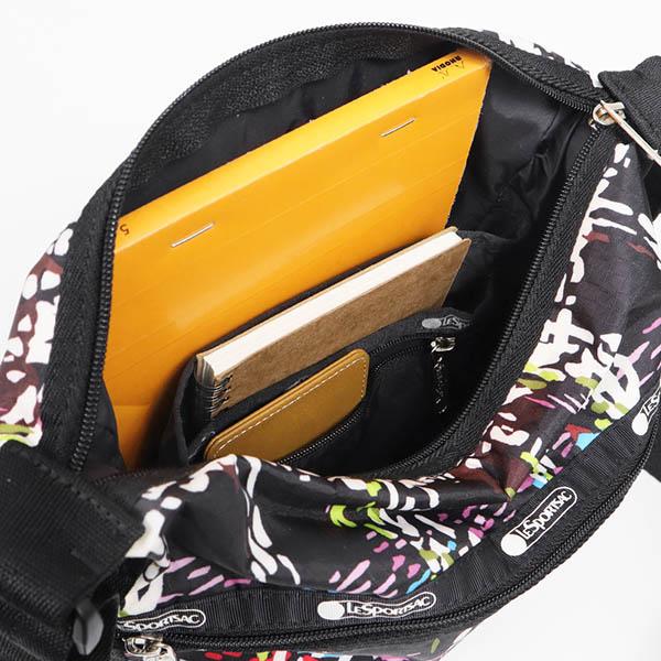 LeSportsac レスポートサック ショルダーバッグ SMALL HOBO スモール ホーボー チェック柄風 ブラック系マルチカラー ...