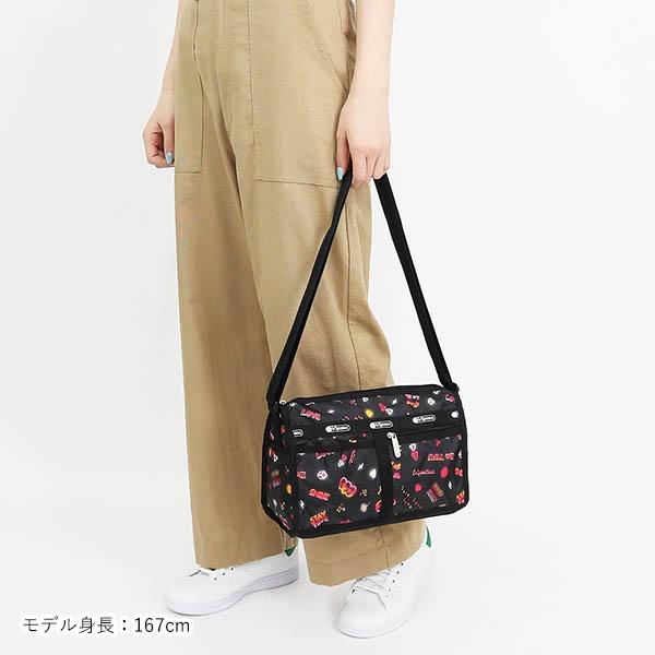 LeSportsac レスポートサック ショルダーバッグ DELUXE SHOULDER SATCHEL ネオン風 キュート柄 ブラック系 7519 E481 : Brandol - 通販 ...