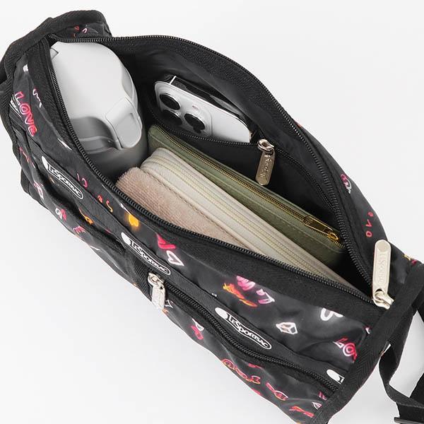 LeSportsac レスポートサック ショルダーバッグ DELUXE SHOULDER SATCHEL ネオン風 キュート柄 ブラック系 7519 E481 : Brandol - 通販 ...