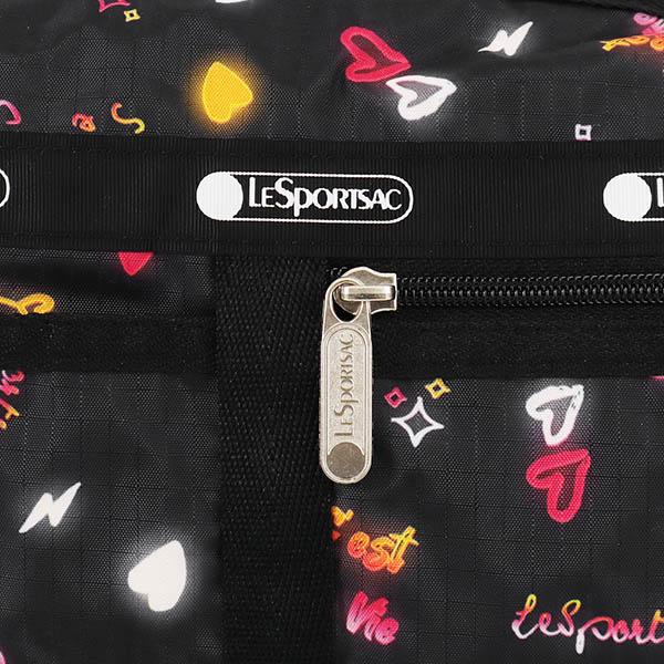 LeSportsac レスポートサック ショルダーバッグ DELUXE SHOULDER SATCHEL ネオン風 キュート柄 ブラック系 7519 E481 : Brandol - 通販 ...