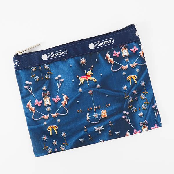 LeSportsac レスポートサック ショルダーバッグ CLASSIC HOBO クラシックホーボー カルーセル柄 ブルー 7520 ...