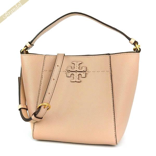 TORY BURCH（トリーバーチ） ショルダーバッグ レディース マックグロー バケットバッグ ピンクベージュ 74956 927 ...