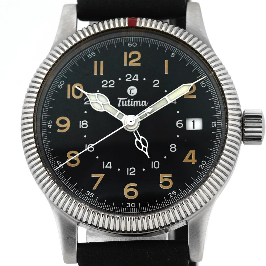 チュチマ（Tutima） フリーガー GMT 639-01 自動巻き ブラック文字盤 ユニセックス : ブランドパレスSHOP - 通販 ...