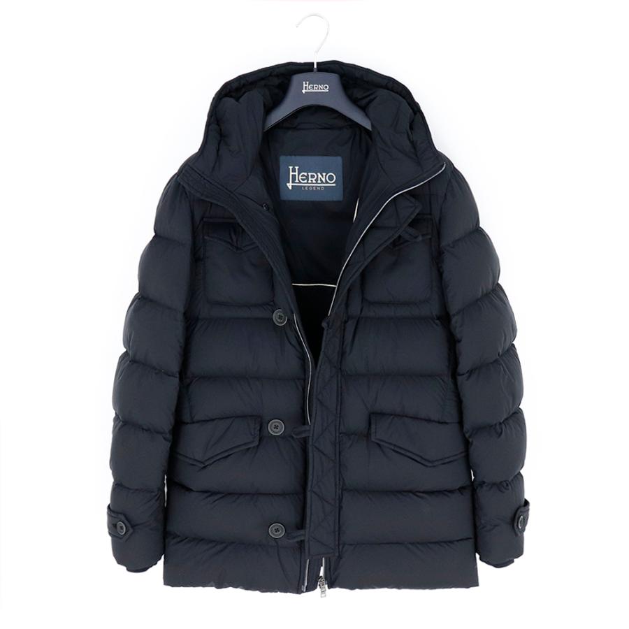 ヘルノ ダウンジャケット HERNO L'ESKIMO レスキモー PI004ULE 19288 ネイビー ブラック グレー アウター ナイロン 軽量 防寒着 : herno-0008 ...