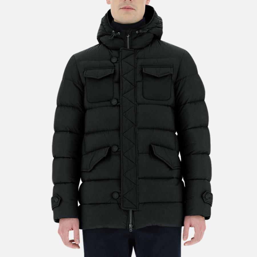 ヘルノ ダウンジャケット HERNO L'ESKIMO レスキモー PI004ULE 19288 ネイビー ブラック グレー アウター ナイロン 軽量 防寒着 : herno-0008 ...