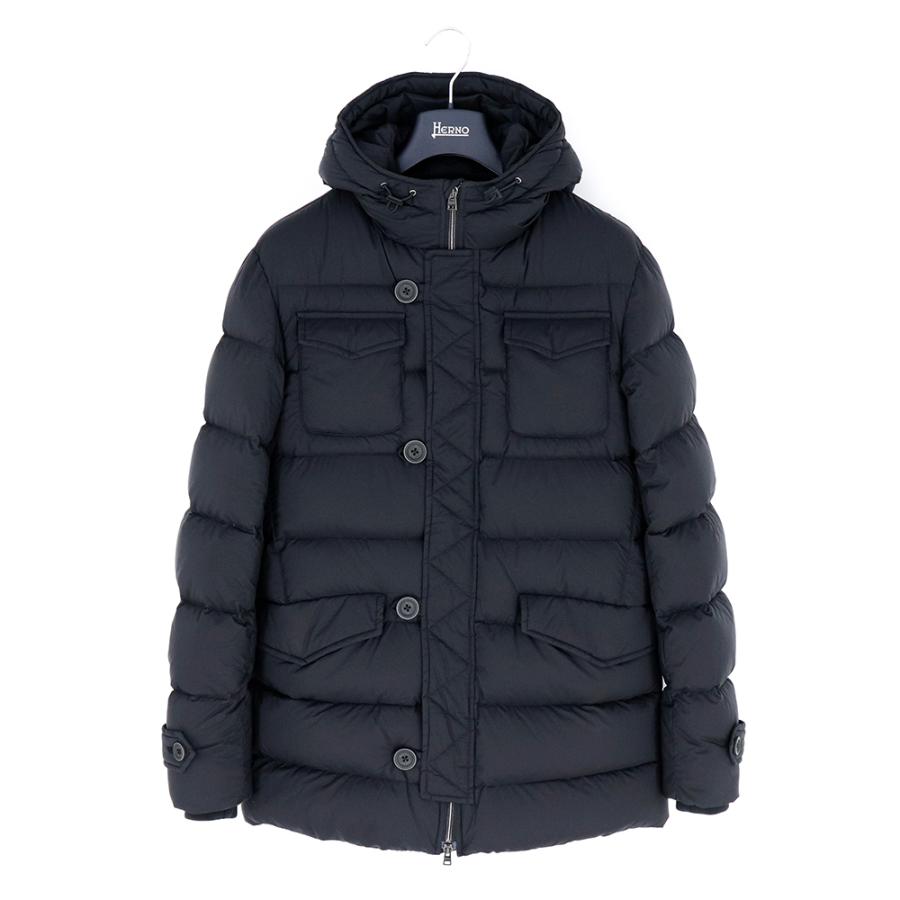 ヘルノ ダウンジャケット HERNO L'ESKIMO レスキモー PI004ULE 19288 ネイビー ブラック グレー アウター ナイロン 軽量 防寒着 : herno-0008 ...