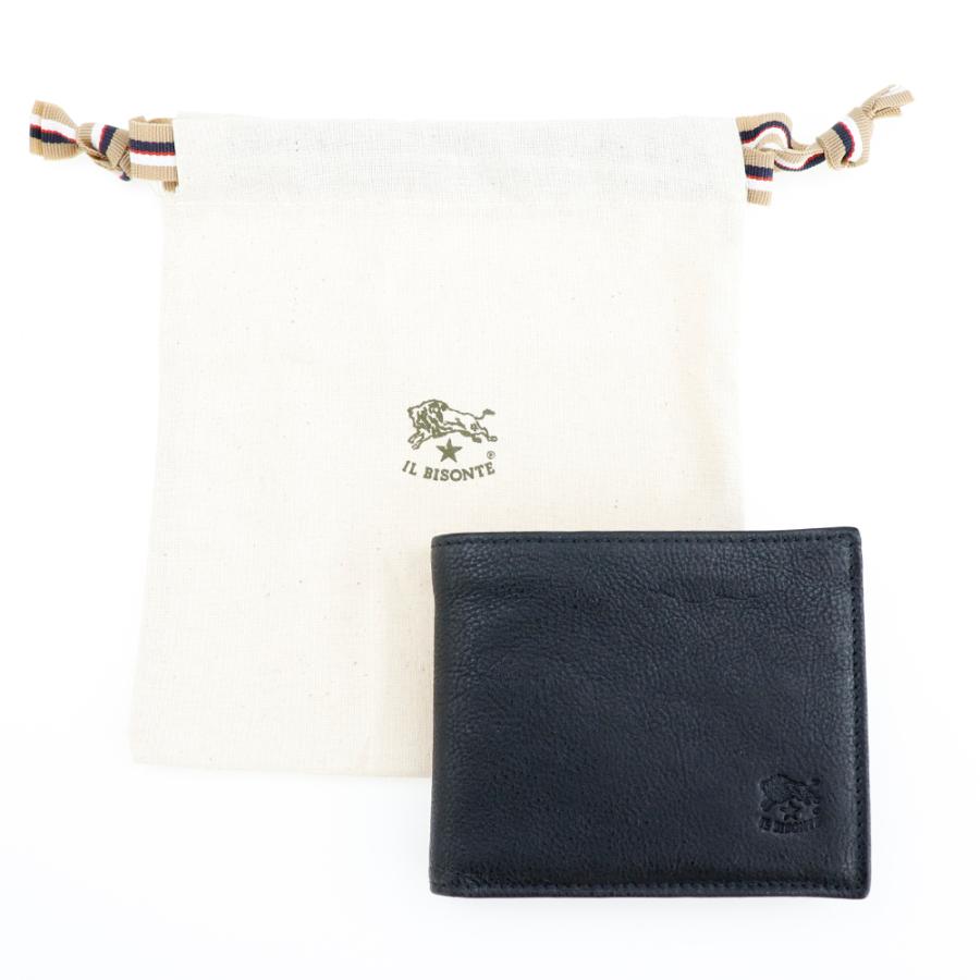 IL BISONTE イルビゾンテ 財布 二つ折り SBW007 PO0001 BK116N IL BISONTE イルビゾンテ 財布 二つ折り SBW007 PO0001 BK116N