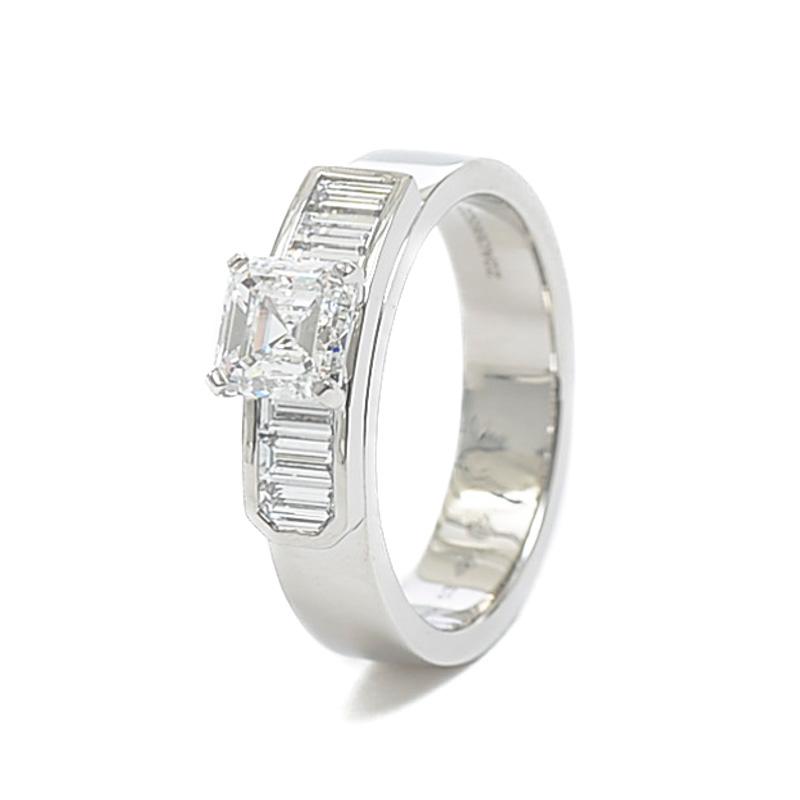 HERMES 値下げ エルメス ケリー ソリティア ダイヤモンド リング D1.00ct Pt950 #53 : THIERRY - 通販 - Yahoo!ショッピング