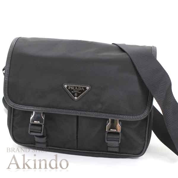 PRADA（プラダ） 【新品・未使用】プラダ ショルダーバッグ メッセンジャーバッグ 黒 ナイロン ブラック 三角ロゴ 2VD769 メンズ レディース : BrandShopAkindo ...