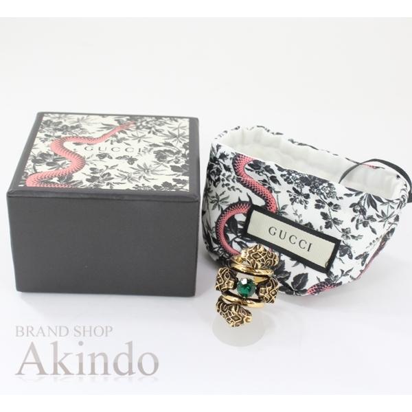 GUCCI グッチ リング タイガーヘッド ダブルラップリング 表記 GUCCI グッチ リング タイガーヘッド ダブルラップリング 表記