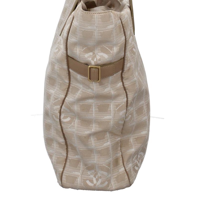 CHANEL シャネル ニュートラベルライントートGM A15825 ナイロン/カーフ レディース トートバッグ ベージュ 美品 中古 : ブランドショップ・リップス - 通販 - Yahoo ...