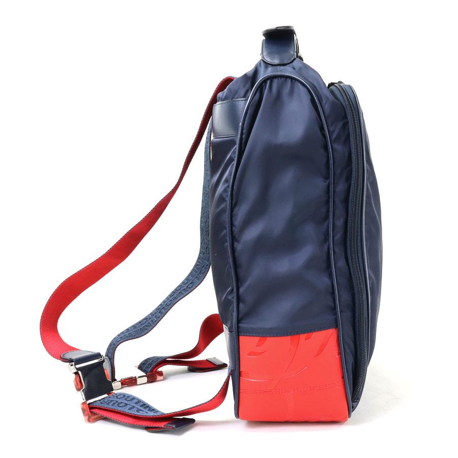 Christian Louboutin（クリスチャンルブタン） リュックサック・バックパック HOP’N ZIP ナイロン/ラバー ネイビー× ...