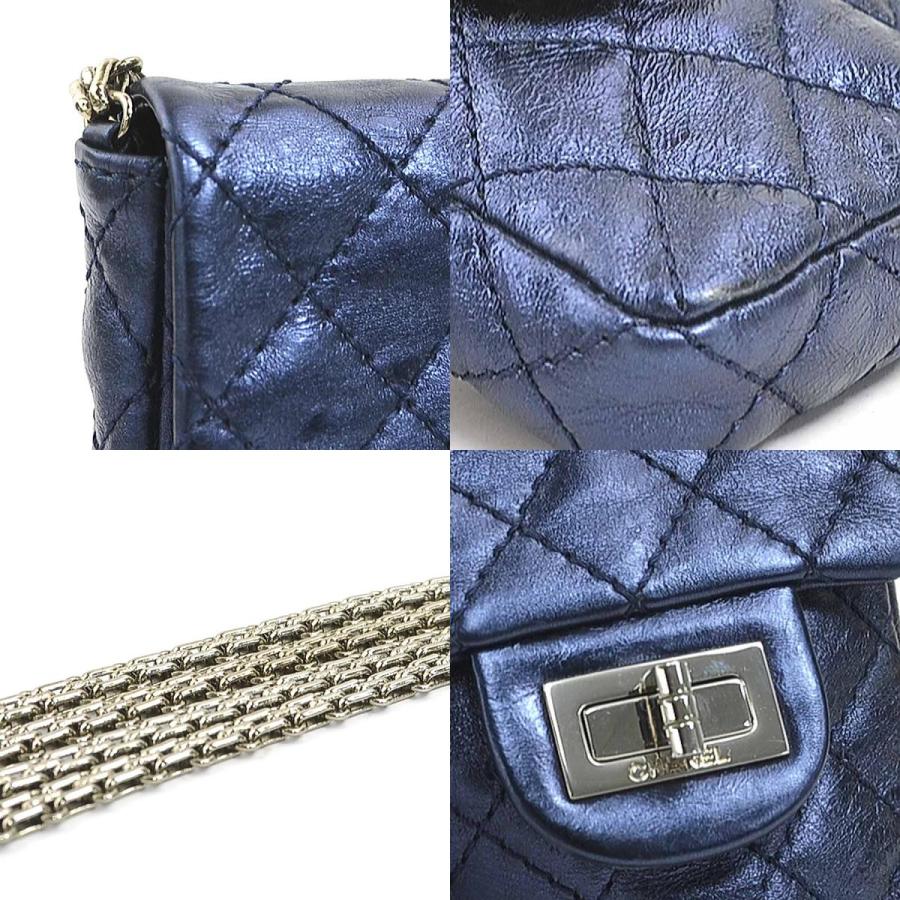 CHANEL（シャネル） ショルダーバッグ ミニポーチ レザー メタリック