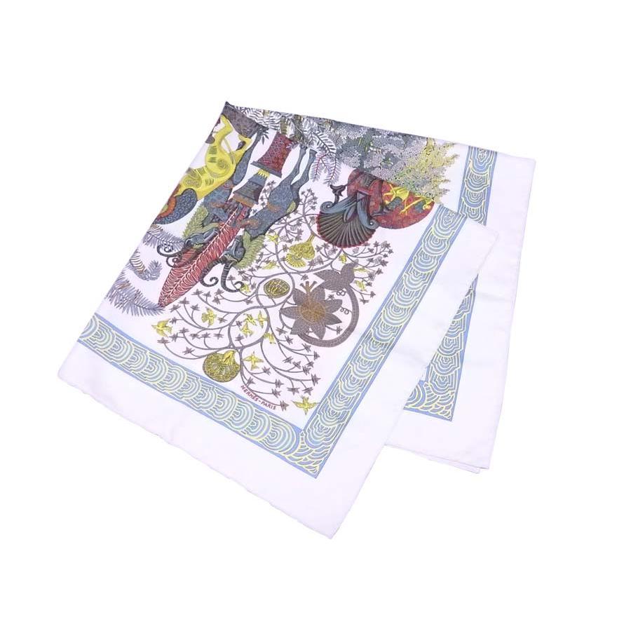 HERMES（エルメス） スカーフ カレ 90 シルク ホワイトxマルチカラー : ブランドバリュー - 通販 - Yahoo!ショッピング