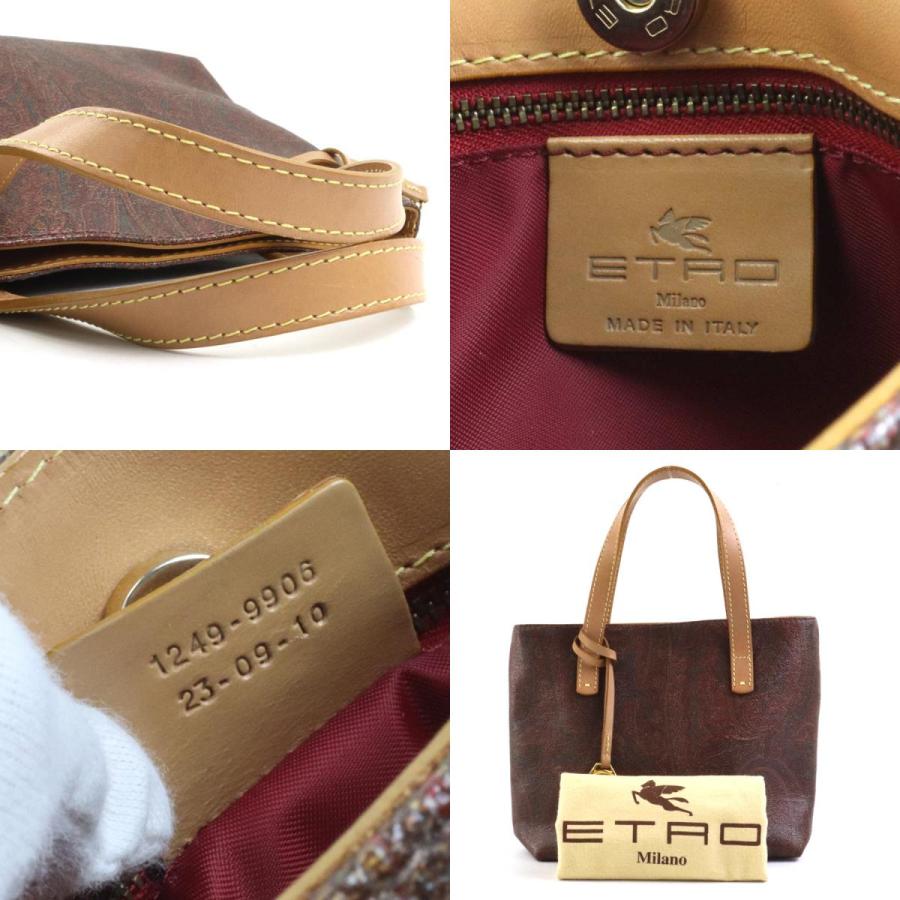 ETRO エトロ ハンドバッグ トートバッグ ペイズリー PVC/レザー マルチカラー : ブランドバリュー - 通販 - Yahoo!ショッピング