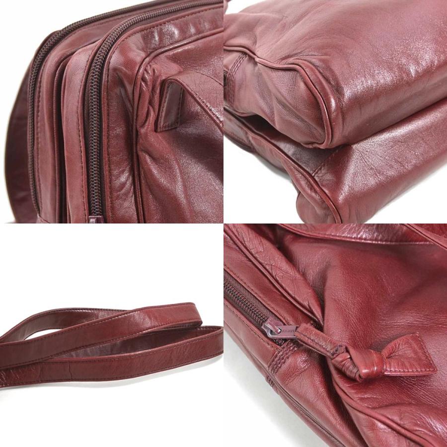 LOEWE（ロエベ） ショルダーバッグ アナグラム レザー バーガンディ