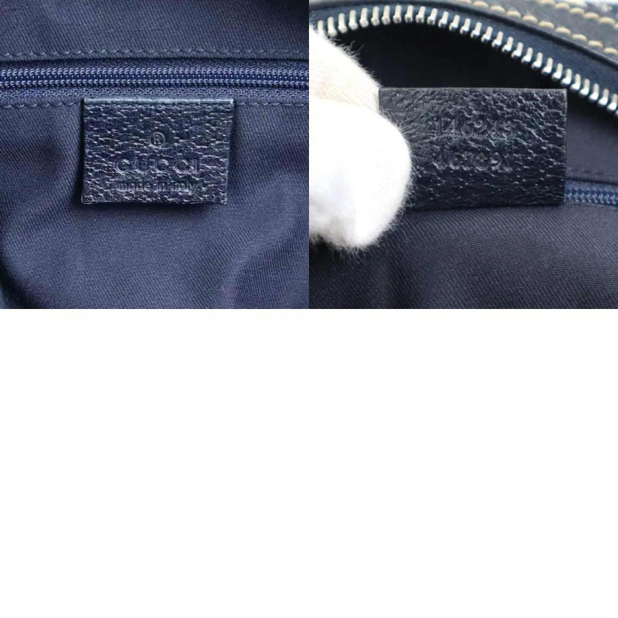 GUCCI（グッチ） ショルダーバッグ GGキャンバス ネイビー/ベージュ