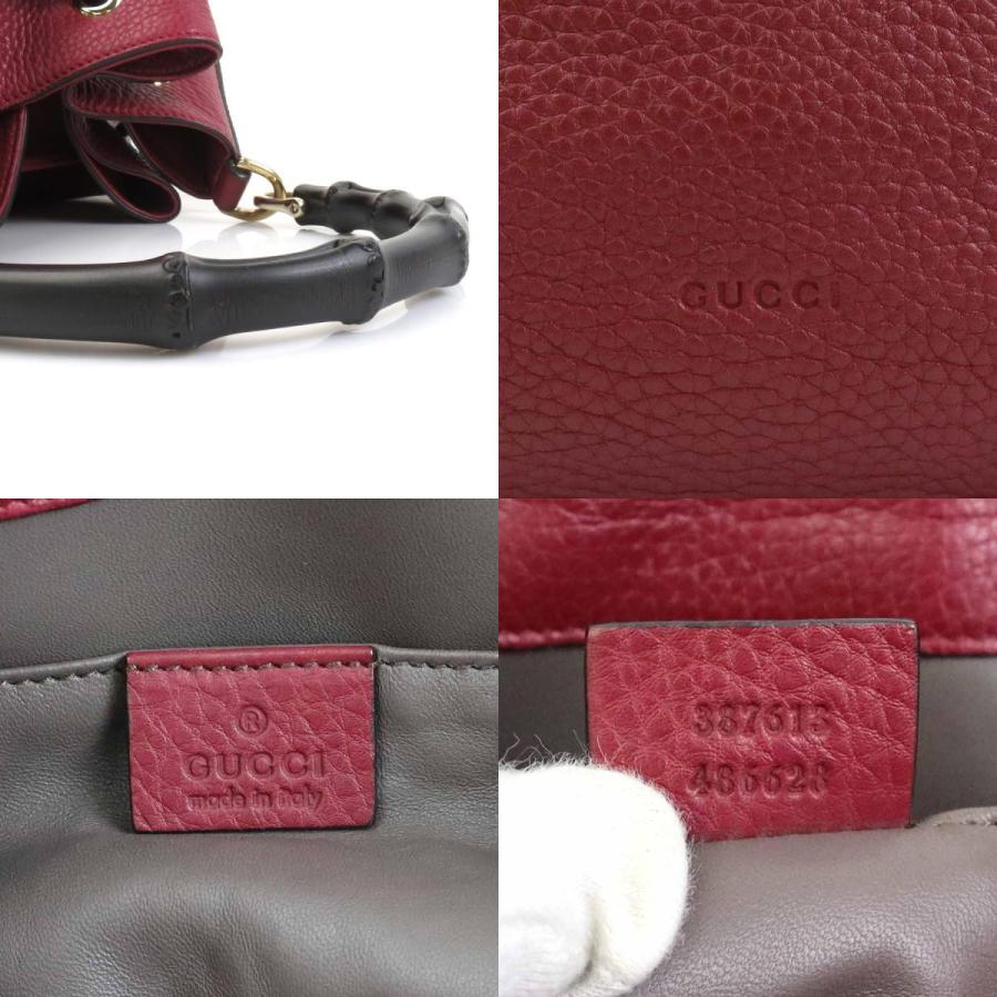 GUCCI（グッチ） ハンドバッグ ショルダーバッグ バンブー レザー