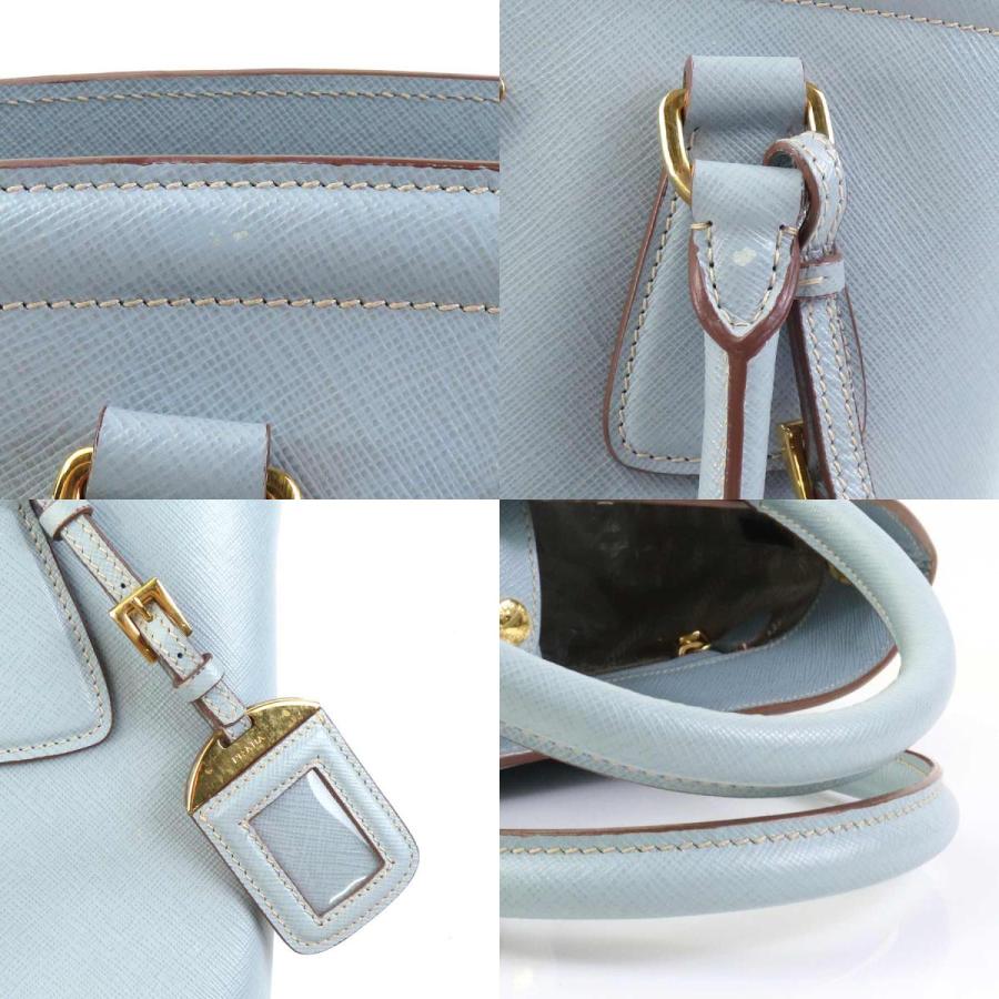 PRADA（プラダ） ハンドバッグ ショルダーバッグ レザー ライトブルー