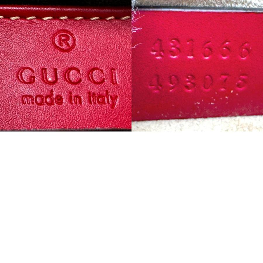 GUCCI グッチ ショルダーバッグ シルヴィ レザー レッド GUCCI グッチ ショルダーバッグ シルヴィ レザー レッド
