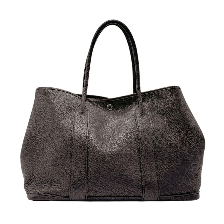 HERMES（エルメス） ハンドバッグ トートバッグ ガーデンパーティPM レザー ダークブラウン : ブランドバリュー - 通販 - Yahoo!ショッピング